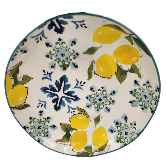Papart | Dining | Papart Seramik Hand Painted Lemon Decorated Round ...